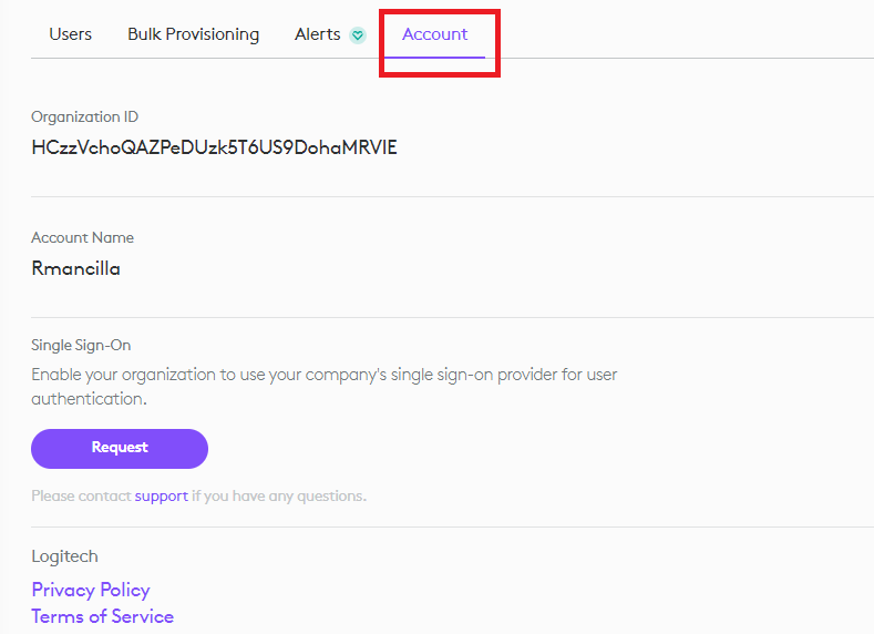 4.4 Account - Sync Admin Guide – Logitech B2B Support